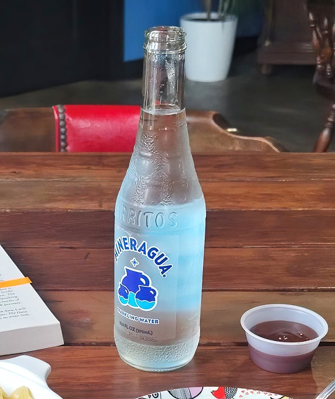 Even the sparkling water gets the royal treatment here, served alongside house-made sauce that's worth bottling and taking home by the gallon.