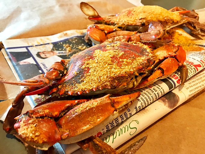 Spice-crusted crabs lounging on newspaper&mdash;the quintessential Maryland experience transplanted to Pennsylvania soil. Some traditions travel beautifully.