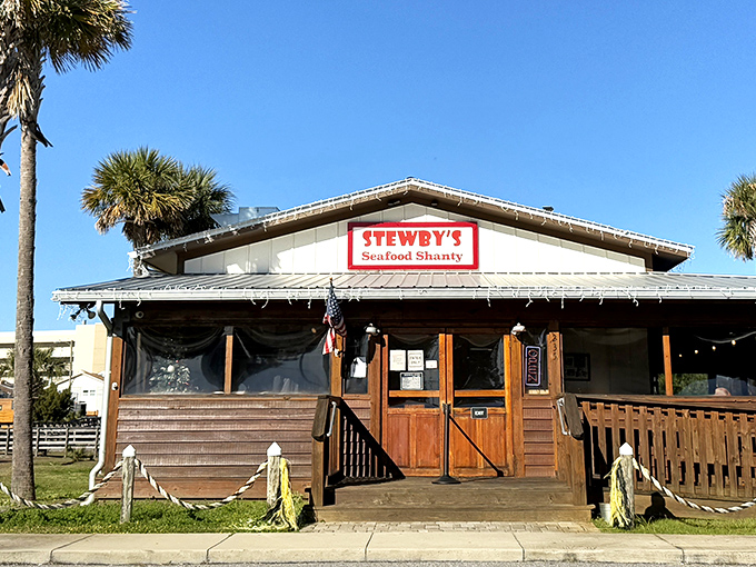 Stewby's Seafood Shanty proves the inverse relationship theory: the more modest the building, the more magnificent the seafood inside.
