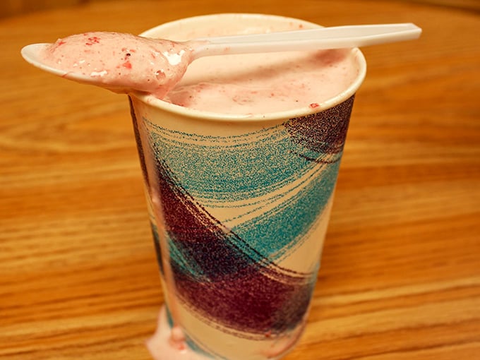 This strawberry milkshake isn't just pink&mdash;it's a blush-colored promise of creamy delight. The perfect companion to any peanut butter adventure.