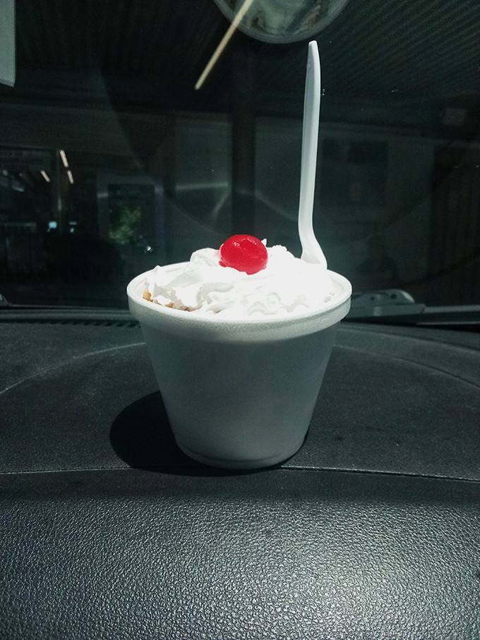 Ice cream sundaes taste better in styrofoam cups on car dashboards&mdash;it's science. The cherry on top isn't just garnish, it's a promise.