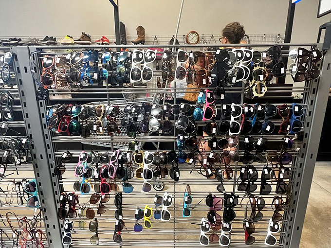 Sunglasses galore! From "just protecting my eyes" to full "incognito celebrity" mode, there's a pair here for every face and persona.