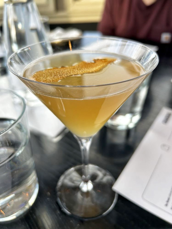 A cocktail so perfectly golden and inviting, it's like liquid sunshine in a glass. Prohibition ended for moments exactly like this.