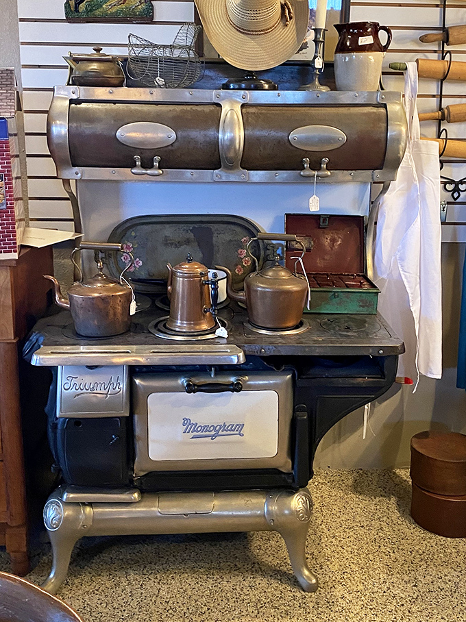 This Triumph Monogram stove didn't just cook meals&mdash;it heated homes, dried mittens, and served as the heart of American kitchens before "open concept" was even a concept.