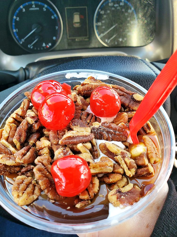 This turtle sundae has enough caramel, pecans, and chocolate to make you consider moving to Milwaukee permanently. Worth every sticky finger.