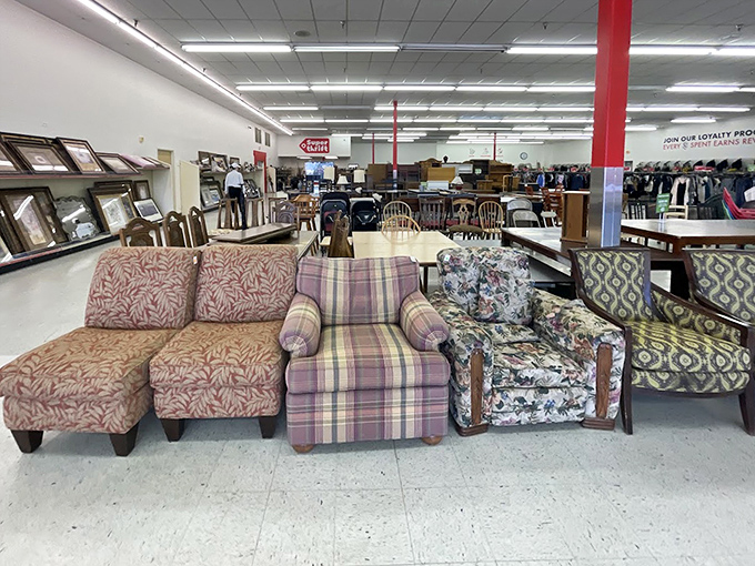 The couch collection showcases patterns that tell tales of decades past&mdash;from subtle plaids to bold florals.