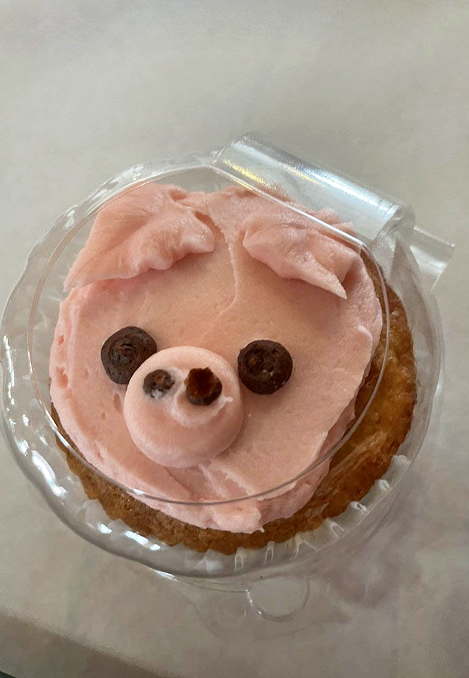Even dessert gets the porcine treatment&mdash;this adorable pig-faced cupcake is the kind of whimsical touch that makes a meal memorable.