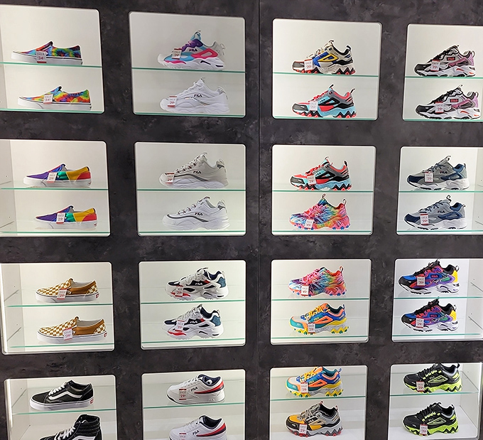 Enough footwear variety to make Imelda Marcos reconsider her collection strategy.