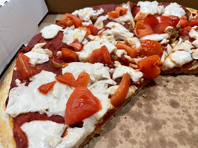 Fresh tomatoes and vegan cheese prove that plant-based pizza isn't just possible&mdash;it's downright craveable for herbivores and carnivores alike.