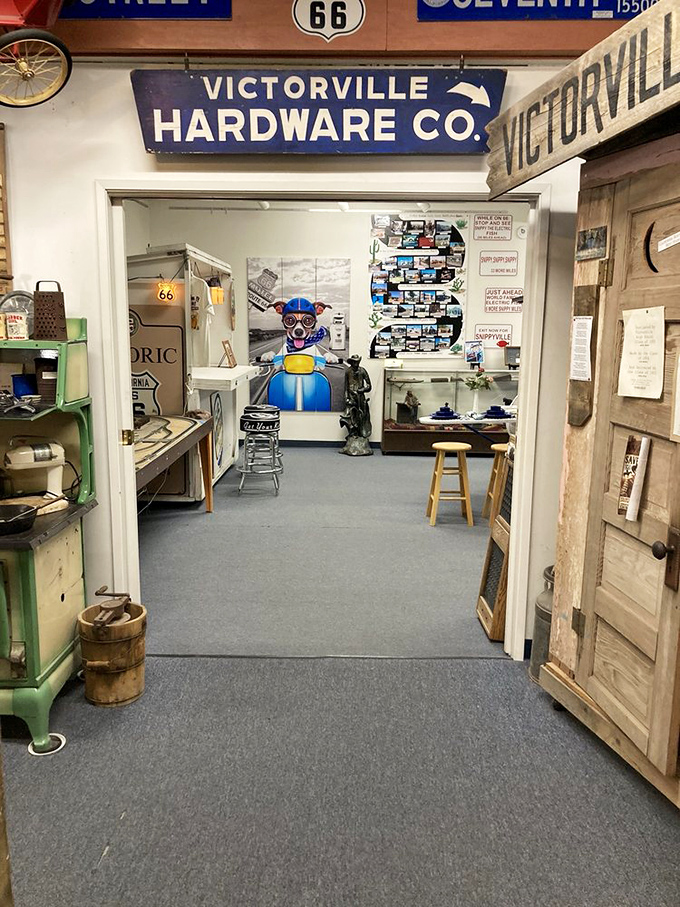 The Victorville Hardware Co. display reminds us when hardware stores were community hubs where solutions came with stories and friendly advice.
