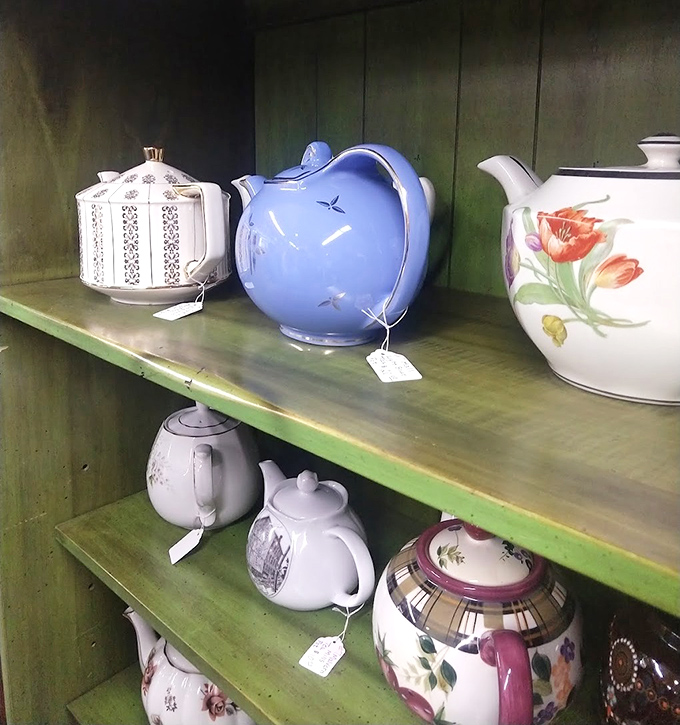 These teapots have poured thousands of cuppas through decades of kitchen conversations and Sunday visits.