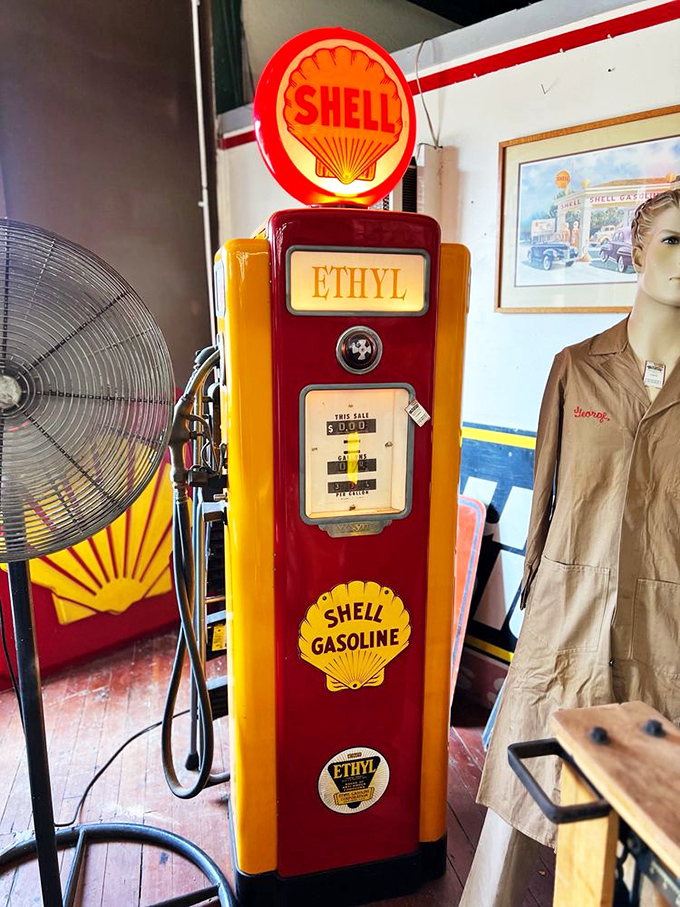 This pristine Shell gas pump isn't just vintage&mdash;it's a sculptural reminder of when service stations had style and Ethyl was premium.