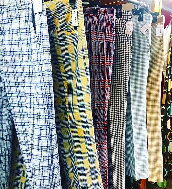 Vintage plaid that's seen more decades than your favorite sitcom reruns, still looking fresh as ever.