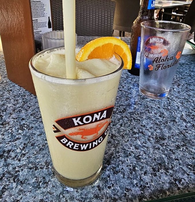 A virgin pi&ntilde;a colada that captures all the tropical vibes without any of the morning-after regrets or explanations.