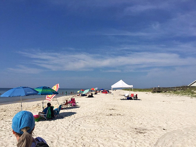 Social distancing, Florida style&mdash;where personal space comes with a side of paradise and umbrellas mark your slice of heaven.