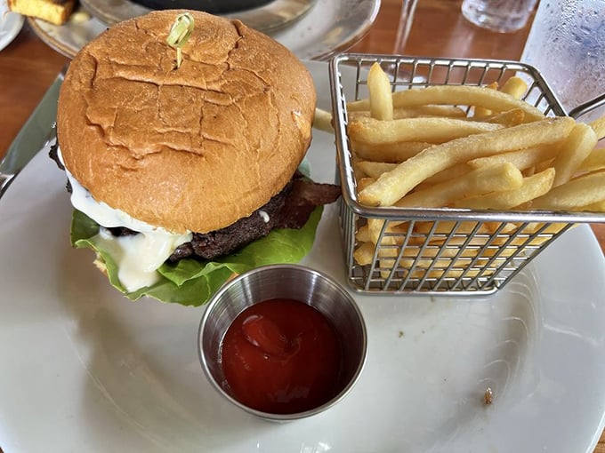 This burger doesn't just satisfy hunger&mdash;it creates memories. The melty cheese cascade and fresh toppings deserve their own Pennsylvania postal code.