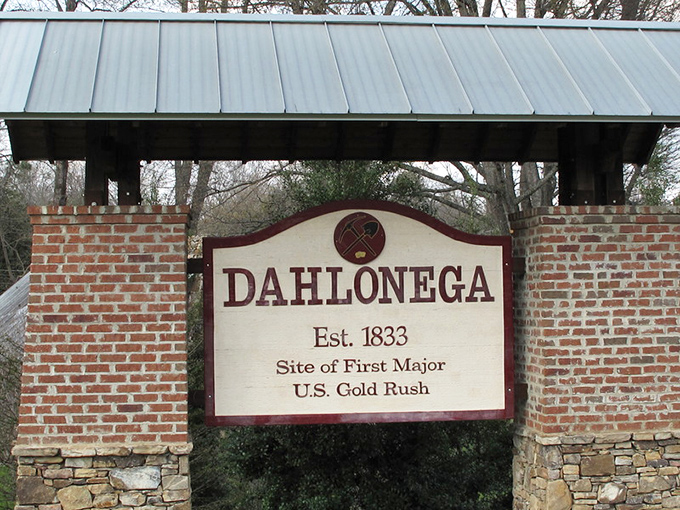 Dahlonega's welcome sign tells you everything you need to know: you've just entered gold rush country, where history isn't just remembered&mdash;it's polished and proudly displayed.