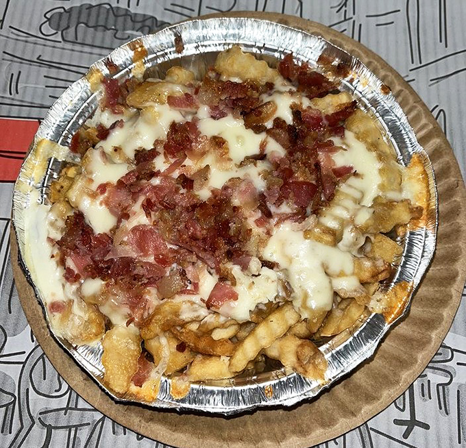 Disco fries' sophisticated cousin has arrived. Cheese and bacon transform ordinary fries into an extraordinary indulgence worth every delicious calorie.