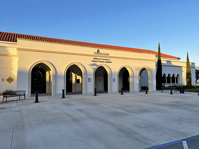 The William H. Jervey, Jr. Library proves that even book borrowing deserves beautiful architecture. Those arches aren't just supporting the roof&mdash;they're framing your next literary adventure.