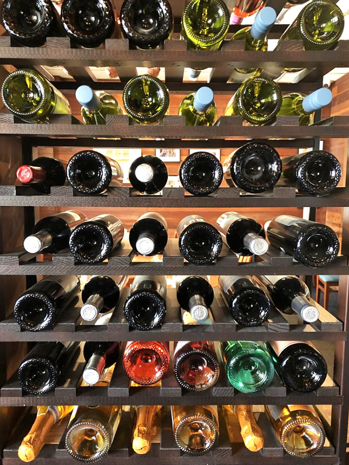 Their impressive wine rack suggests this isn't just a place for morning coffee &ndash; it's where breakfast, lunch, and dinner all get equal respect.