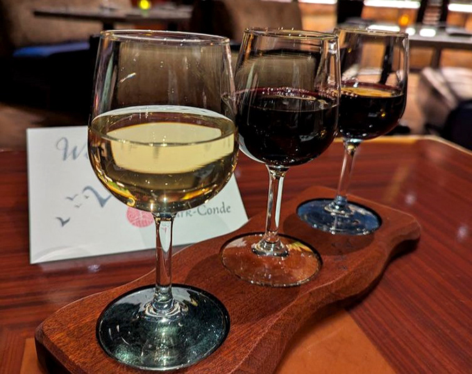 Three glasses of South African wine ready to transport your taste buds on an international journey.