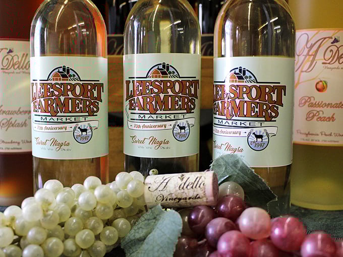 Local wines standing at attention like delicious soldiers ready to march straight to your dinner table.