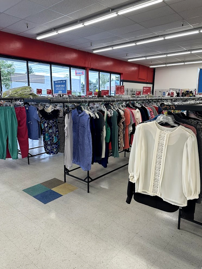 Fashion archaeology at its finest &ndash; each rack contains layers of style history from different decades, all priced less than your morning latte habit.