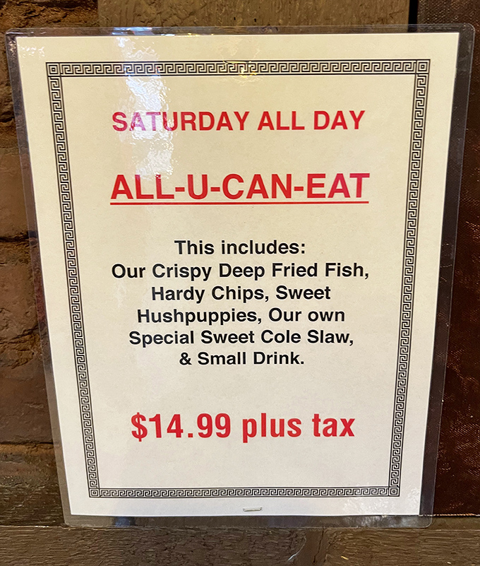 Saturday's all-you-can-eat special might be the best deal in Columbus. Come hungry, leave happy, and possibly waddling.