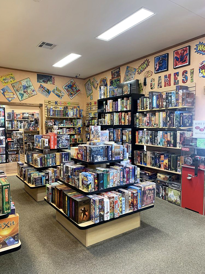 Board game heaven for desert dwellers and visitors alike&mdash;where rainy day entertainment options stretch from floor to ceiling.