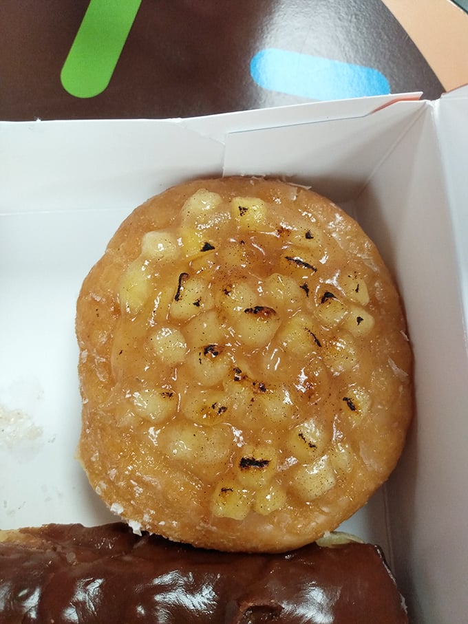 This apple-studded beauty proves that fruit on a donut technically counts as a serving of produce. At least that's what I tell myself.