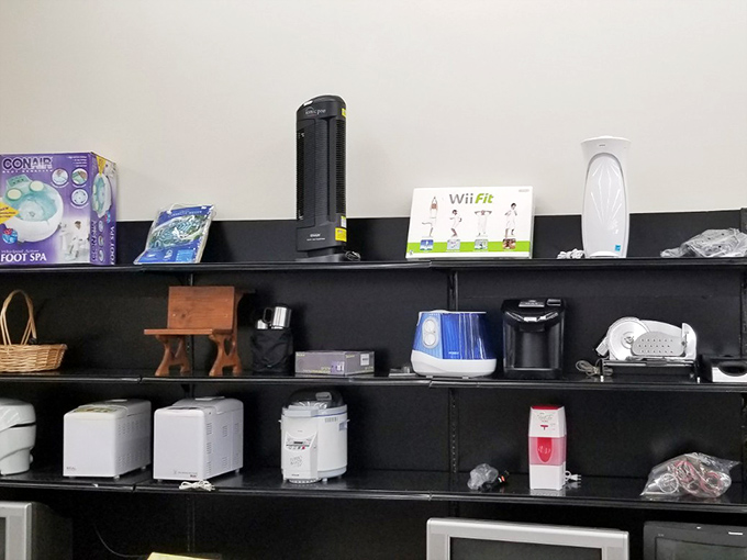 The electronics section&mdash;where yesterday's "must-have" gadgets await their second chance. That Wii Fit could finally fulfill its destiny!