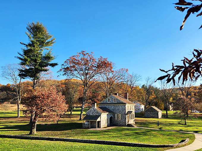 Autumn transforms Valley Forge into nature's own masterpiece, painted in shades that Instagram filters can't improve.