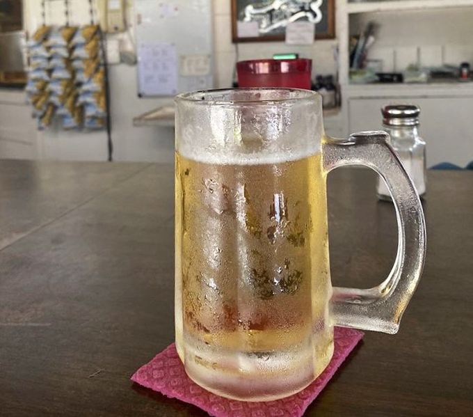 A frosty mug of beer that sweats almost as much as you do in Florida heat. The perfect companion to smoked anything.