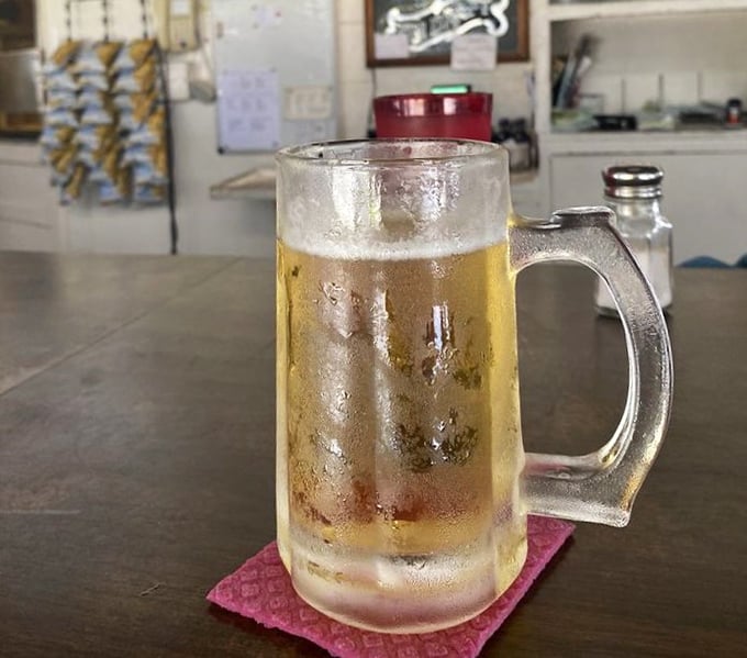 A frosty mug of beer that sweats almost as much as you do in Florida heat. The perfect companion to smoked anything.