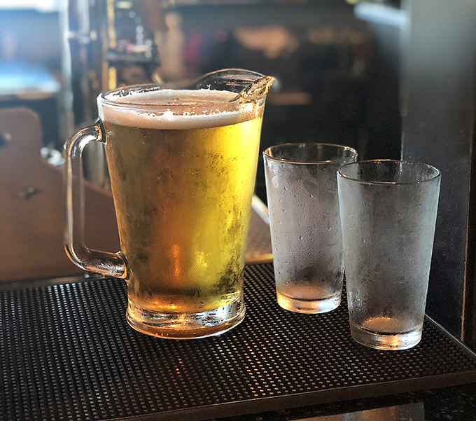 A pitcher of cold beer sitting on the bar like liquid gold &ndash; nature's perfect companion to smoked meat since time immemorial.