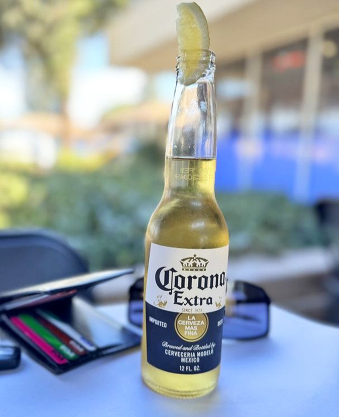 Nothing complements a seafood feast quite like an ice-cold Corona with lime. The unofficial beverage partner of shellfish everywhere.