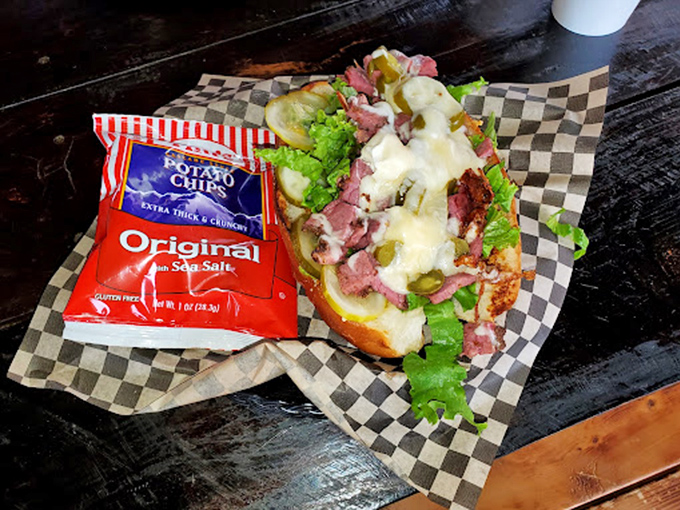 The "Blown Gasket" sandwich lives up to its name&mdash;packed with enough delicious ingredients to make your belt surrender immediately.
