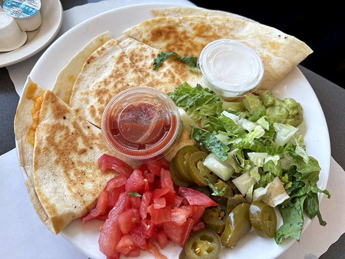 A quesadilla that doesn't just speak Spanish&mdash;it sings it, complete with fresh toppings that form a colorful mariachi band.