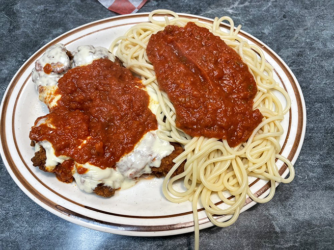 Italian-American soul food that would make any nonna proud. That sauce isn't just red—it's a sunset over the Mediterranean on a plate.