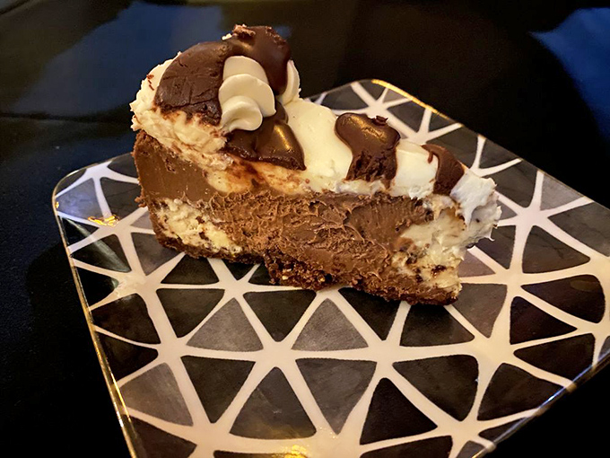 This chocolate cheesecake doesn't just end your meal&mdash;it provides closure so satisfying you'll be telling your therapist about it for weeks.