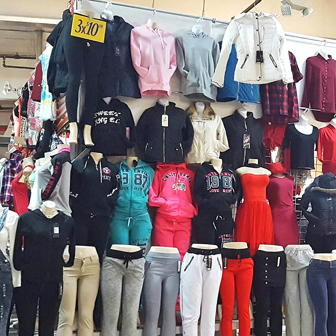 Fashion democracy in action&mdash;where stylish outfits hang ready to transform anyone into the best-dressed person at the quincea&ntilde;era.