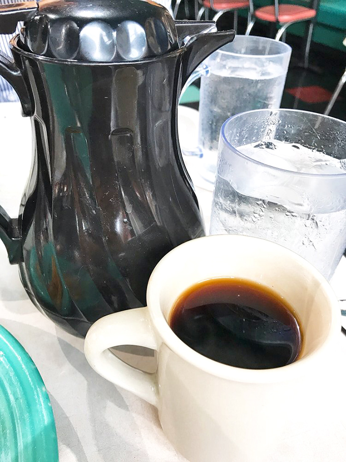 Strong, honest coffee that flows like liquid motivation - the perfect breakfast companion for any adventure.