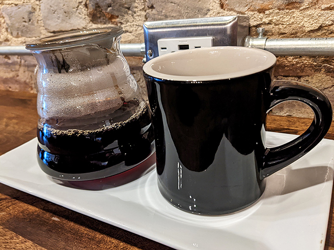 Coffee at K's isn't about single-origin beans or fancy preparation—it's about consistency, community, and that perfect diner mug that somehow makes everything taste better.