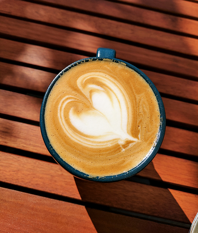 Coffee served with the care of a fine wine. That heart-shaped foam isn't just Instagram bait&mdash;it's a promise of the attention to detail throughout your meal.