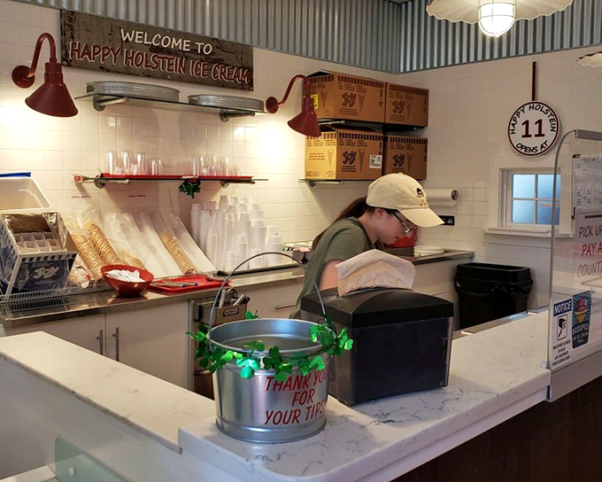 The ice cream counter&mdash;where happiness is served by the scoop and diet plans go to die a delicious death.
