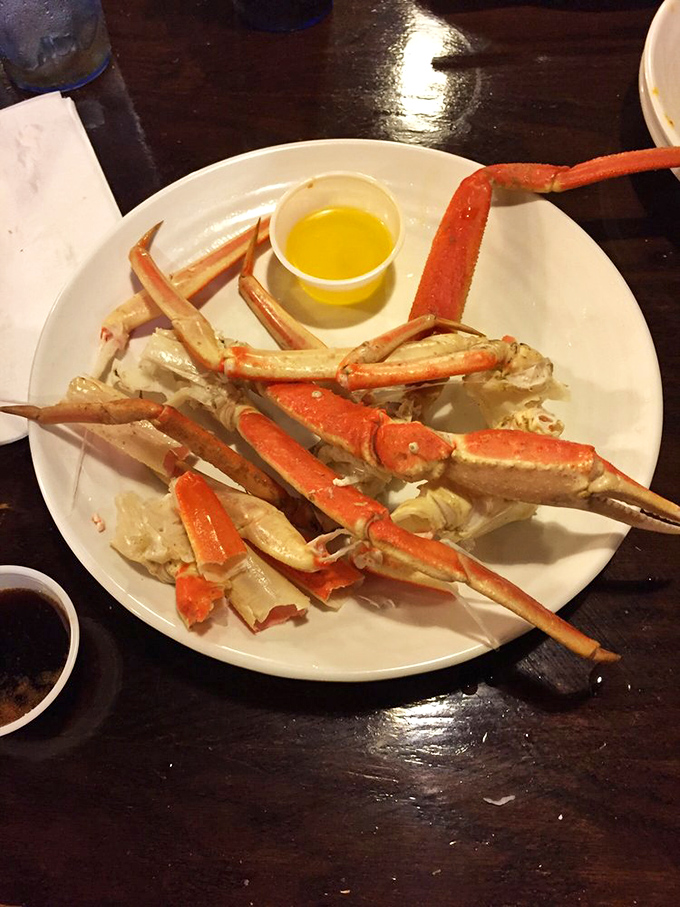 Crab legs so impressive they deserve their own ZIP code. The melted butter cup isn't just a condiment&mdash;it's liquid gold for these oceanic treasures.