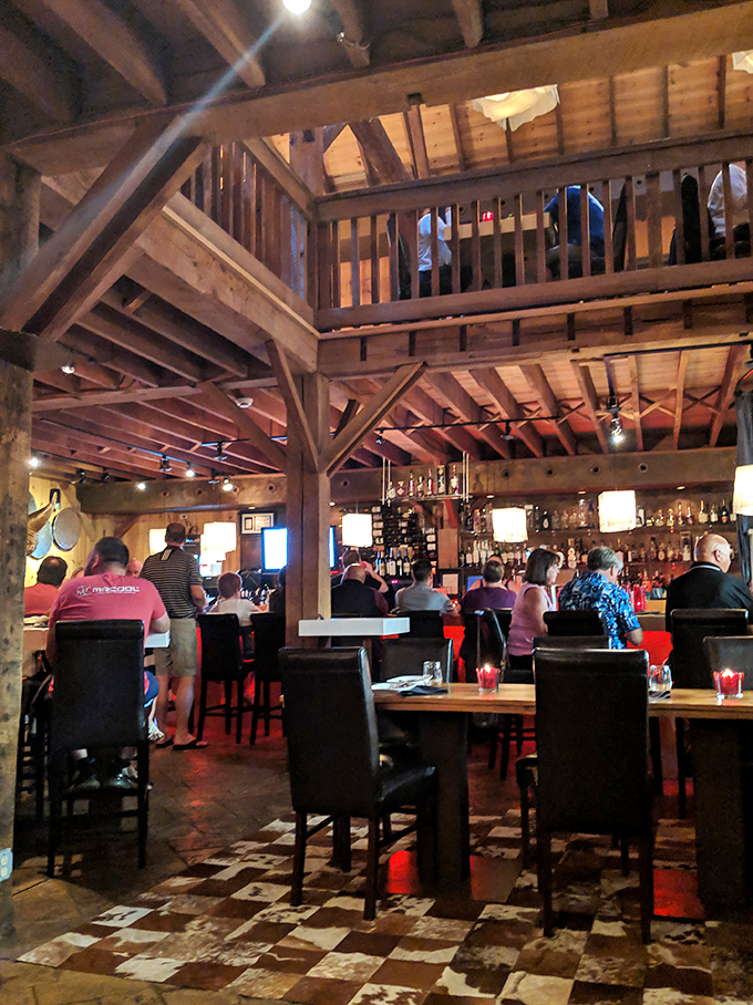 Steak paradise where every table tells a delicious story. The soaring wooden ceiling makes you feel like you're dining in a cathedral of carnivory.