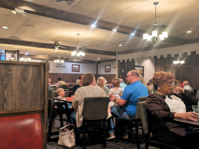 Happy diners enjoying honest-to-goodness comfort food in an atmosphere that feels like visiting your favorite family restaurant.