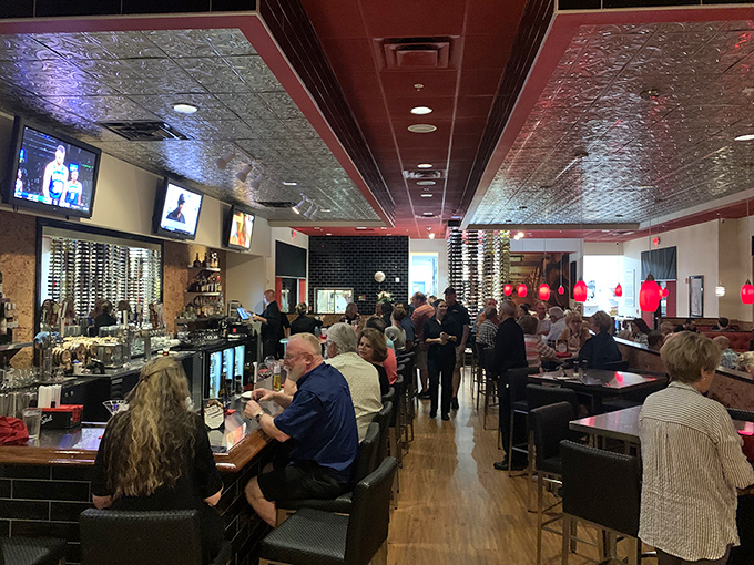 The kind of bustling atmosphere where every table seems to be celebrating something wonderful.