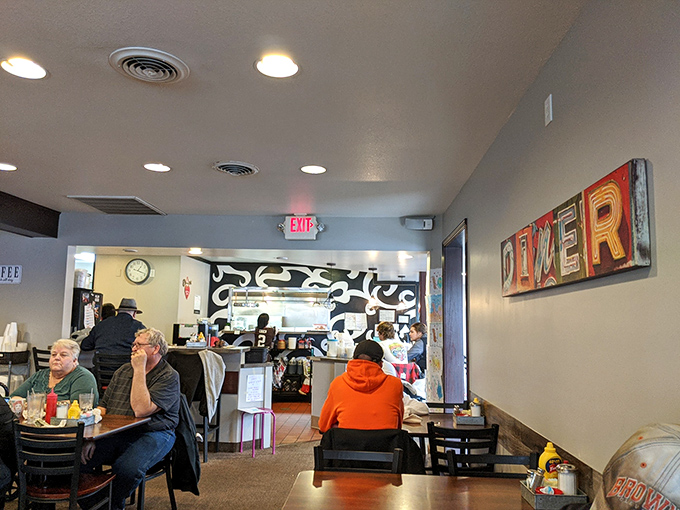 Where locals gather to start their day right. Notice the lack of phones&mdash;real conversation happens when the food is this good.